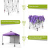 gaomon 10' X 10‘ Pop Up Canopy With Sidewalls For Outdoor, Waterproof ...