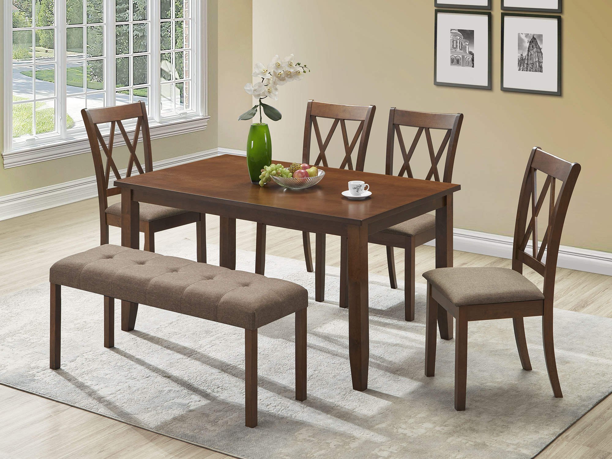 Lark Manor™ Cousar Rectangular 59'' L x 35'' W Dining Set | Wayfair