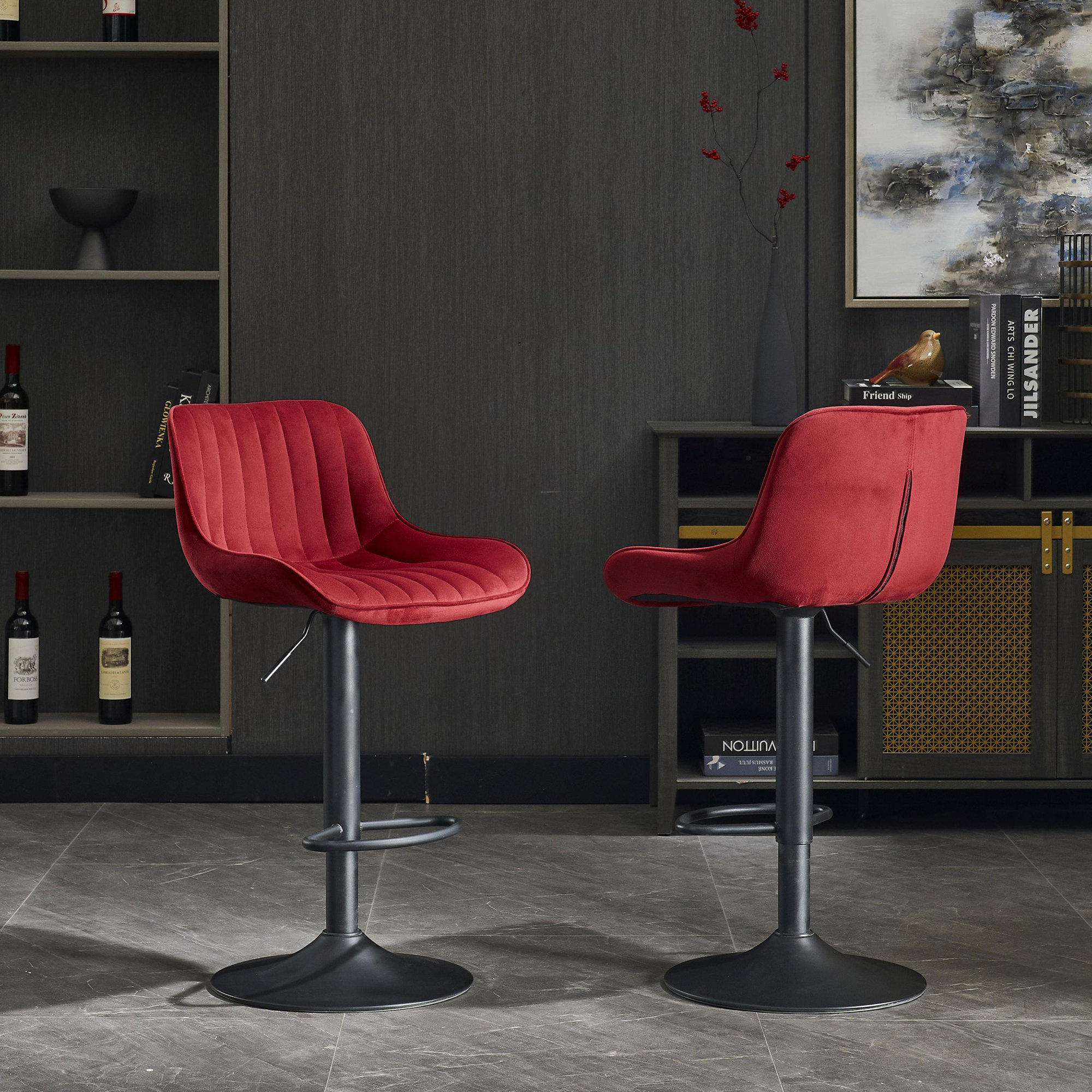 George Oliver Bar Stools Set of 2 | Wayfair