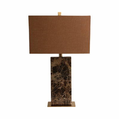 brown marble lamp