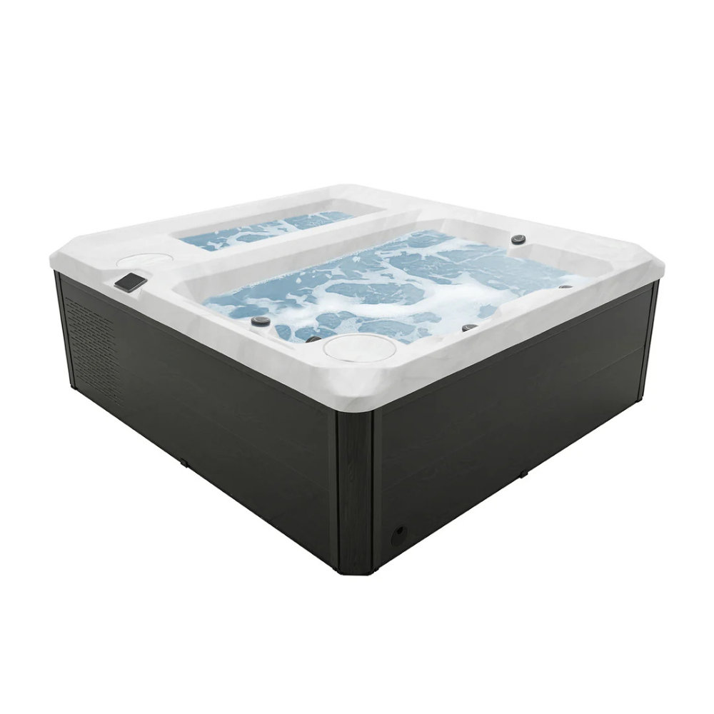 LifeTrend Sierra 3 Person Dual Cold/Hot Tub Combo 288 Gallon Water ...