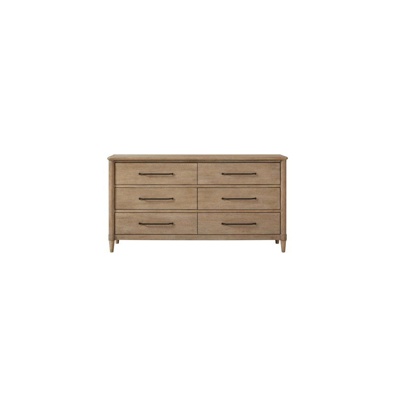 Gracie Oaks Pavie 6 Drawer Dresser Sand Finish | Wayfair