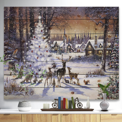 Christmas Large Wall Art You'll Love | Wayfair