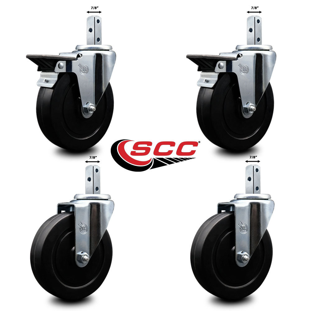 Service Caster Soft Rubber Casters | Wayfair