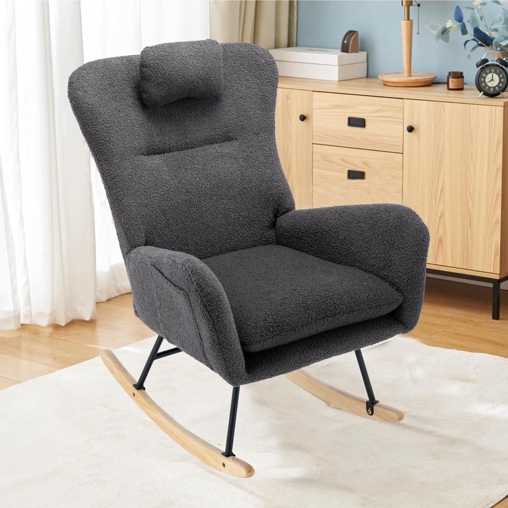 George Oliver Kalob Rocking Chair | Wayfair