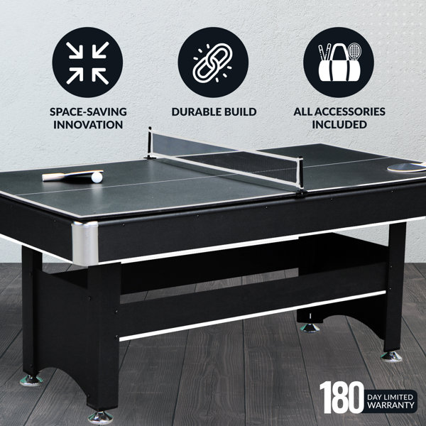 Hathaway Games Hathaway Spartan 6 Ft Pool Table, with Ping Pong Multi ...