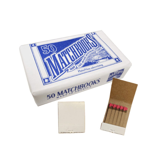Hospitality Emporium Matchstick Books 20 sticks/ book, 50 books/ pack ...