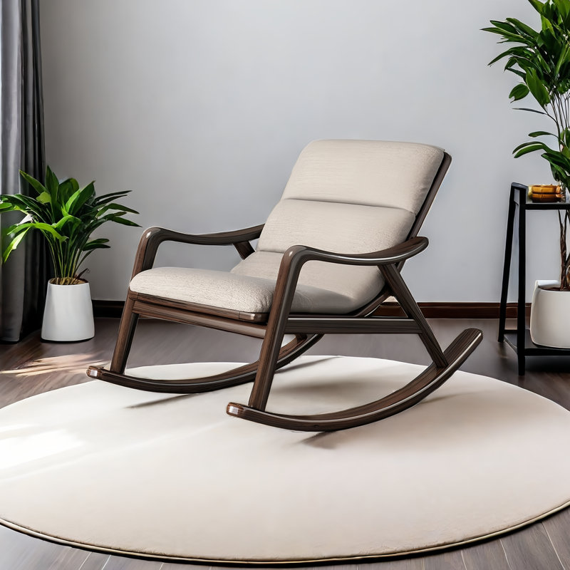VIBORZ Solid Wood Rocking Chair | Wayfair