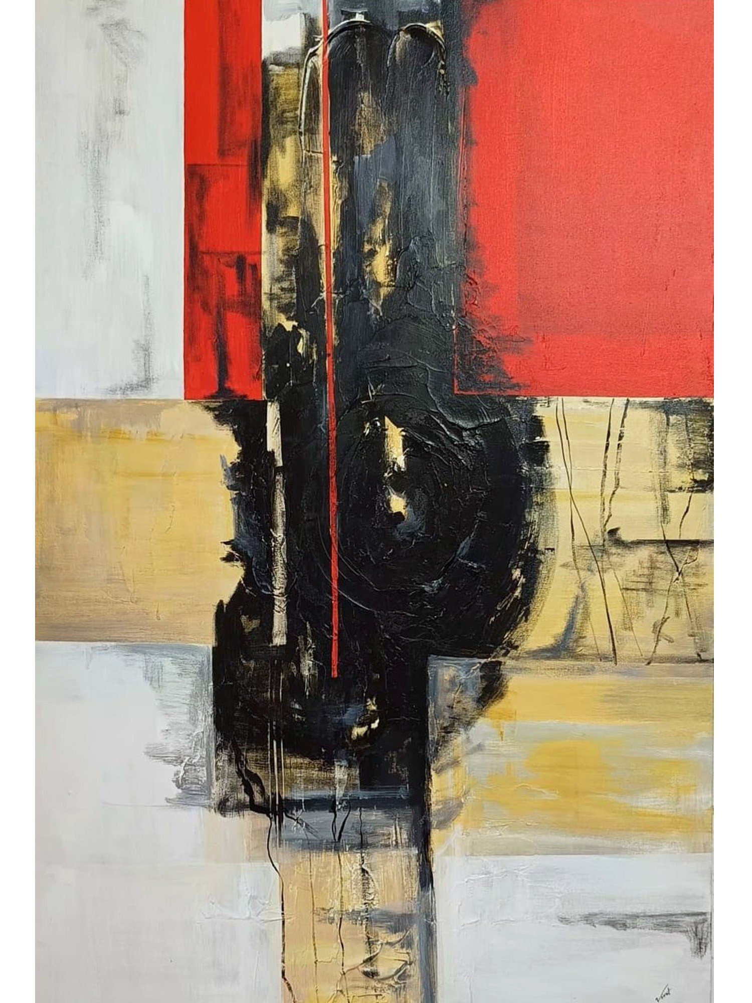 Exotic India Crossroad Abstract Art Painting | Acrylic On Streached ...