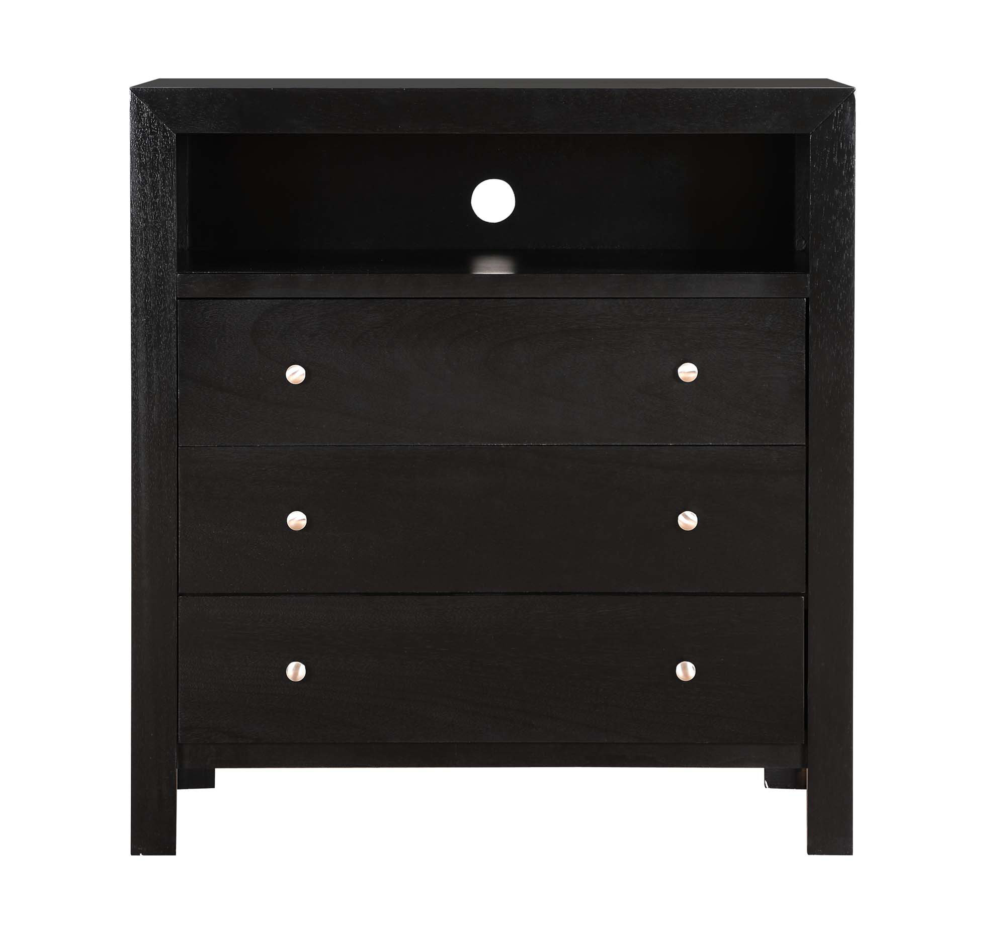 Winston Porter Media Chest Tv Stand, 3 Drawers Dresser Black | Wayfair