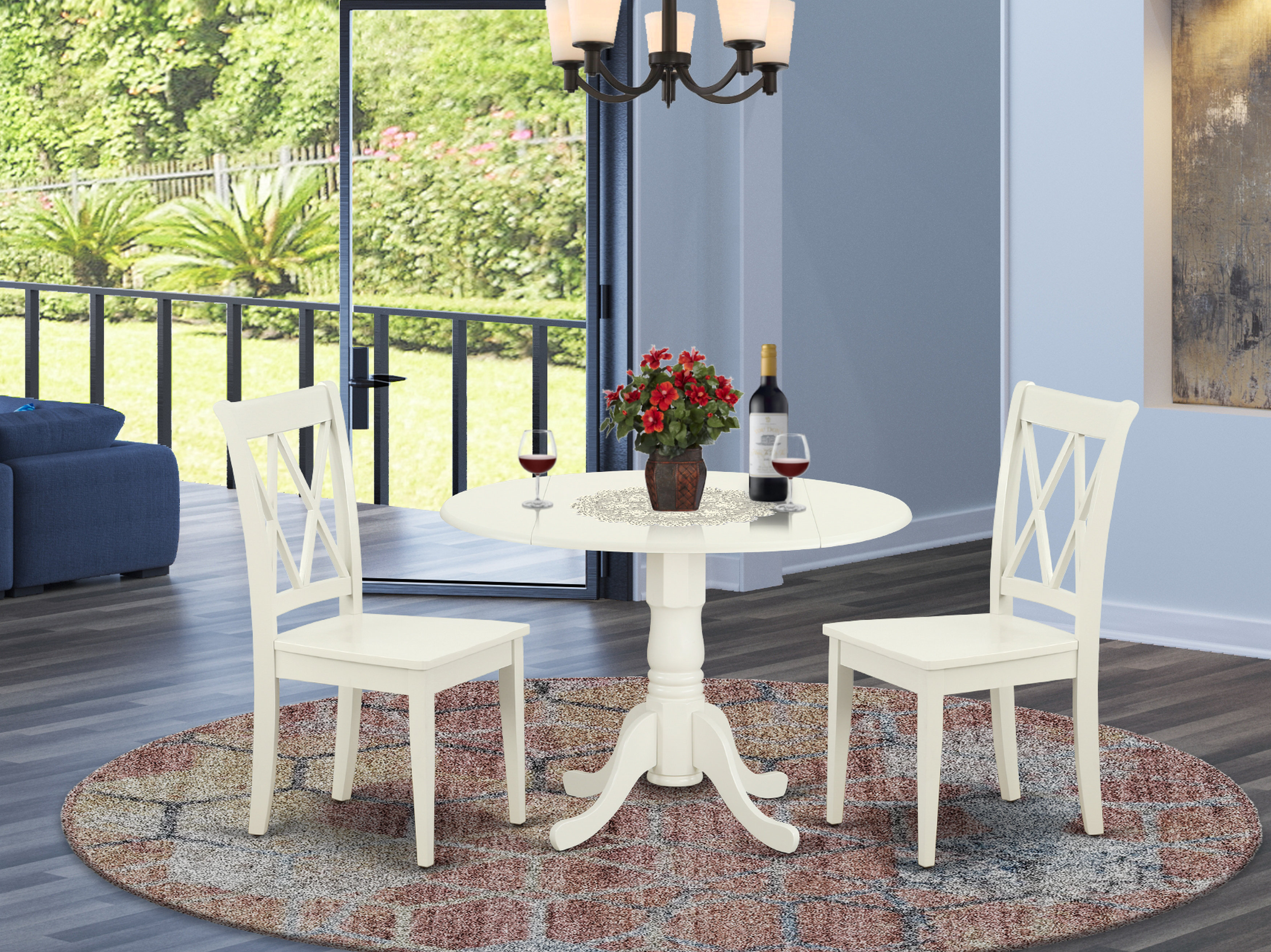 August Grove Kroeker Drop Leaf Solid Wood Dining Set & Reviews ...