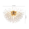 Canora Grey Wildman 8-Light 70cm Crystal Starburst Ceiling Light ...