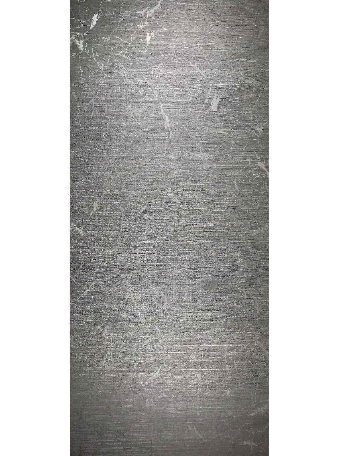 17 Stories Wallpaper Charcoal Grey Metallic Textured Plain Faux ...