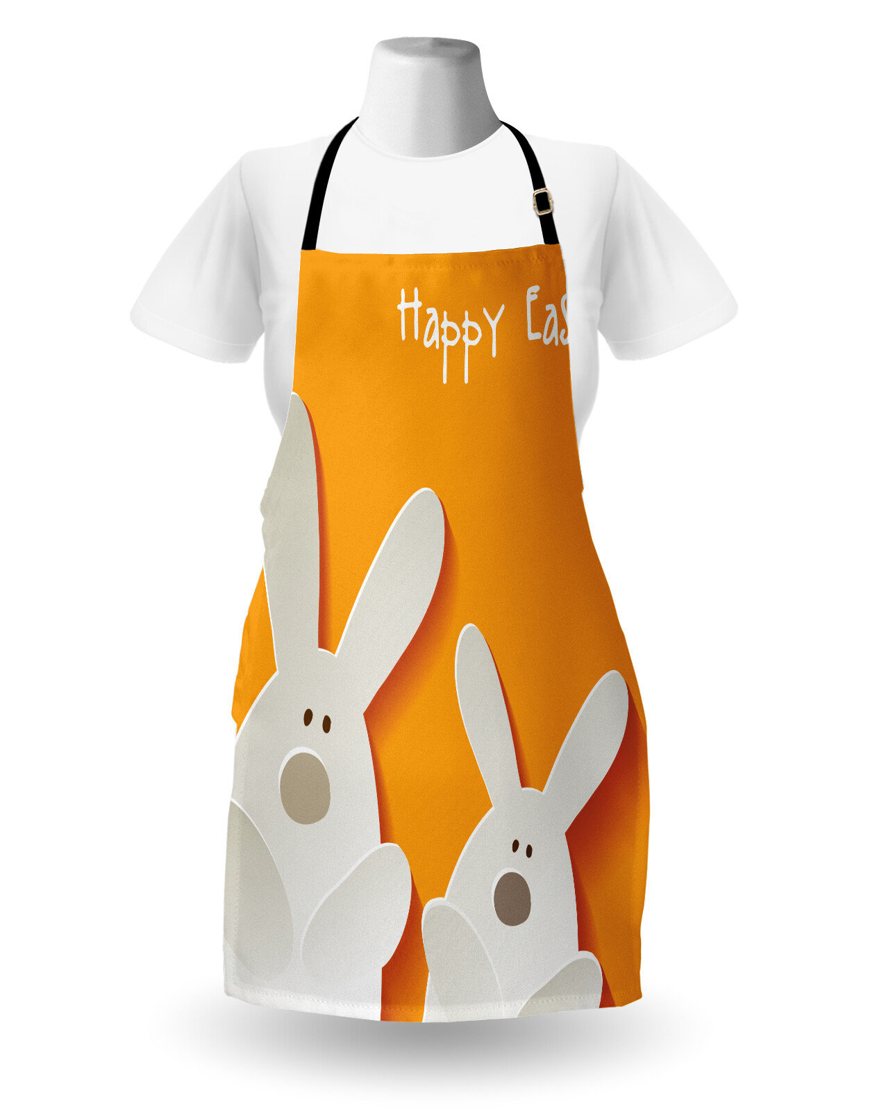 The Holiday Aisle® Easter Apron Unisex, Happy Easter Bunnies, Adult ...