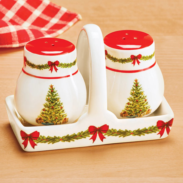 Winston Brands Christmas Tree 3-Piece Salt & Pepper Shaker Set ...