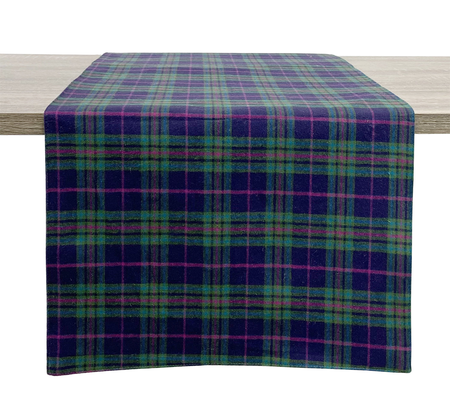 Fennco Styles Green Rustic Tartan Plaid 16"x72" Table Runner | Wayfair