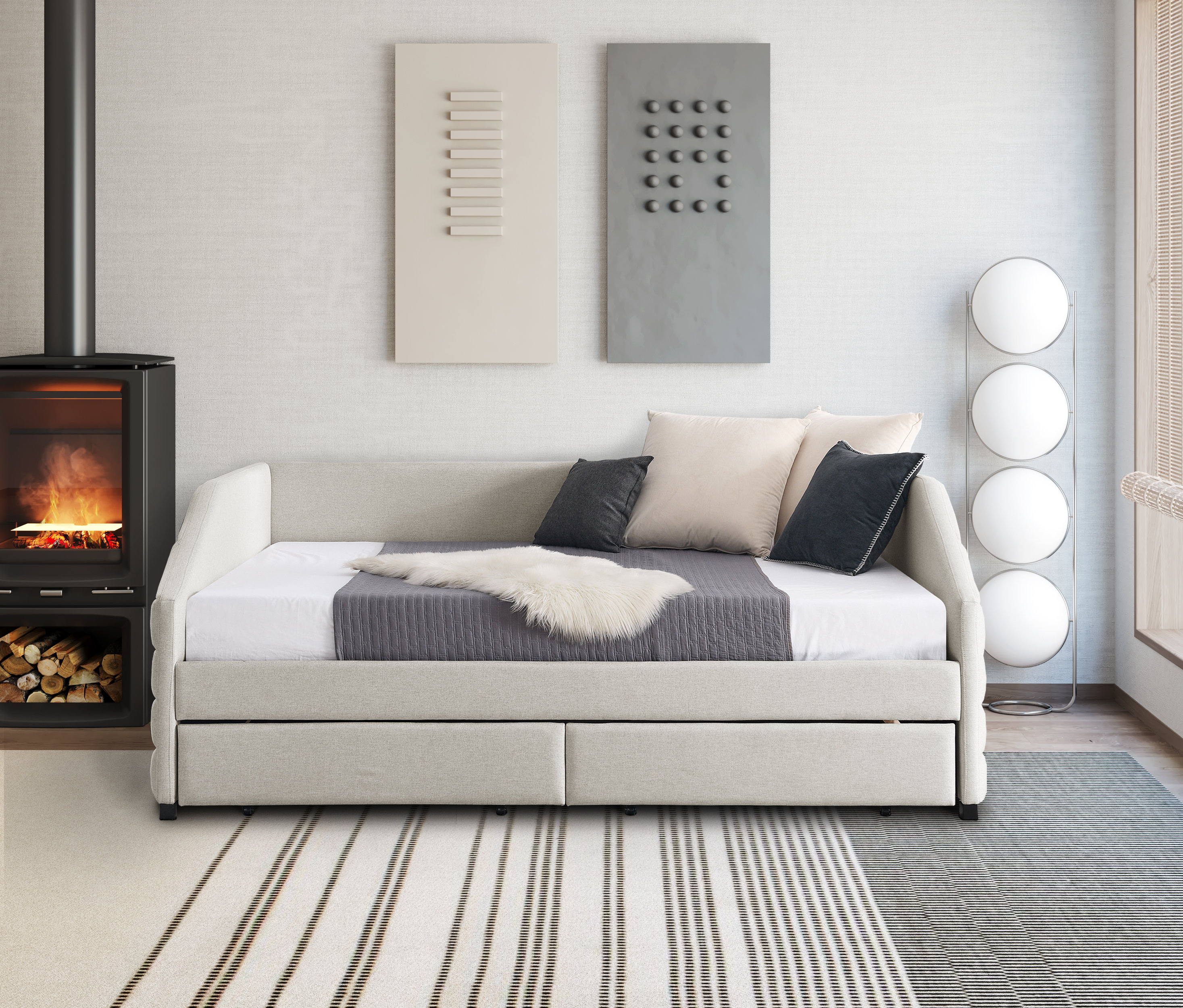 Hokku Designs Ditya Upholstered Daybed | Wayfair