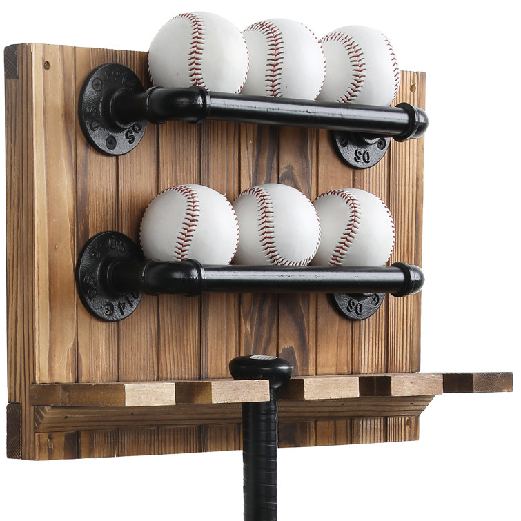Williston Forge Assia Wood Wall Mounted Sports Rack - Wayfair Canada