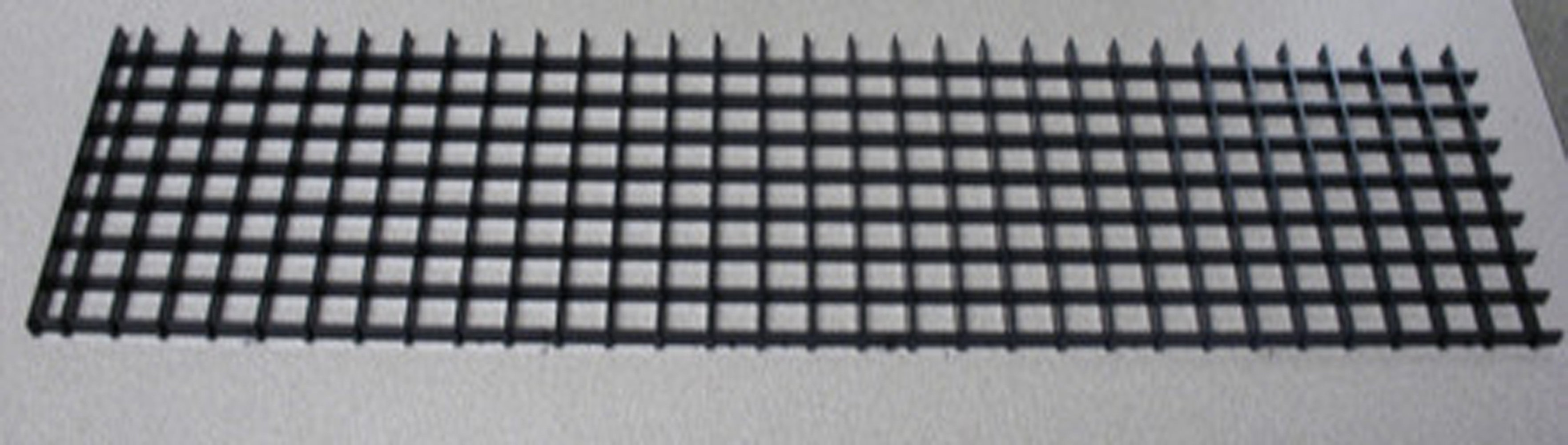 FixtureDisplays 2' Section of Egg Crate, Black for Fixture | Wayfair