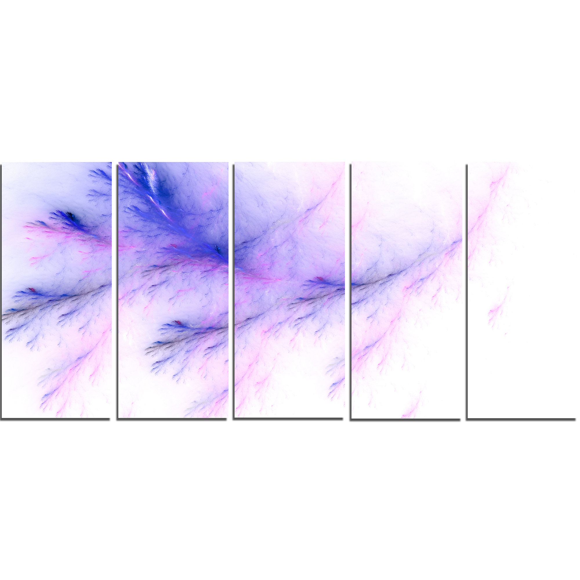 Design Art 'Bright Blue Veins of Marble' Graphic Art Print Multi-Piece ...