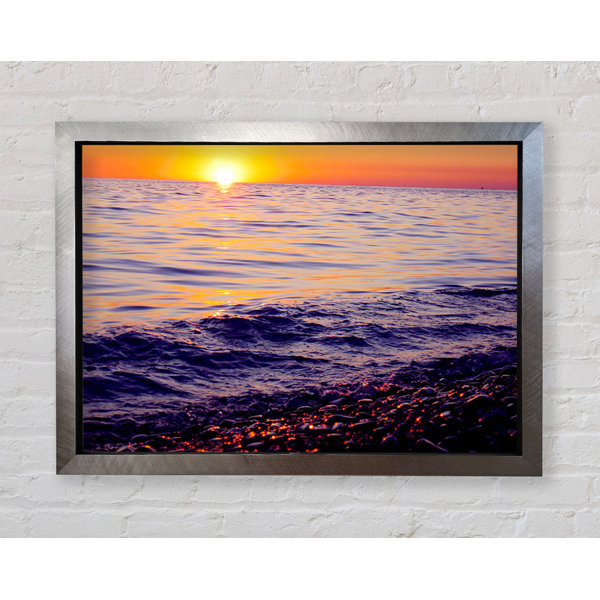 Bright Star Sunset Ocean Glisten - Single Picture Frame Print | Wayfair ...