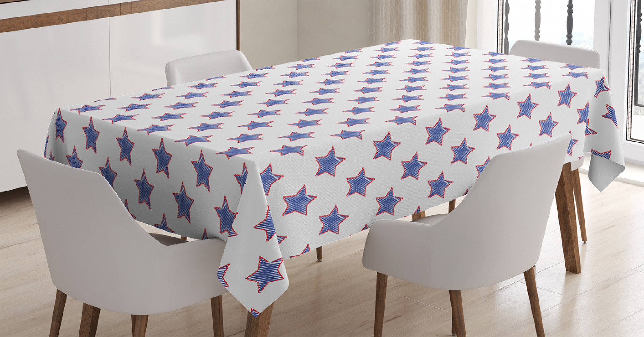 East Urban Home Star Tablecloth, Stars Pattern National Independence ...