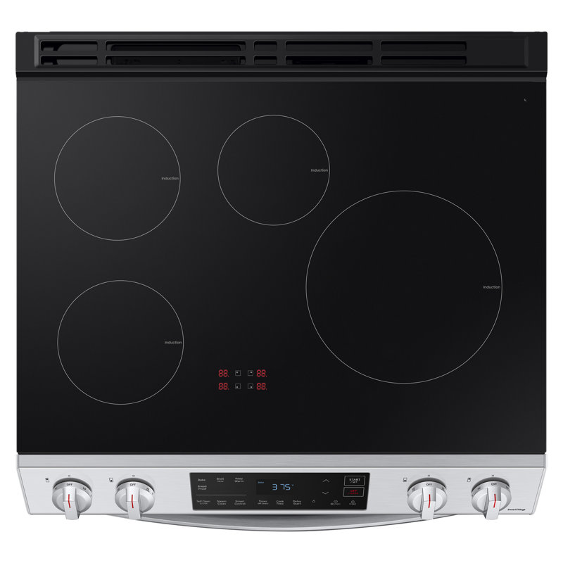 Samsung 6.3 cu. ft. Smart Rapid Heat Induction Slide-in Range & Reviews ...