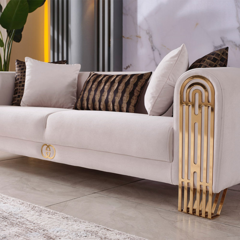 Everly Quinn Burcott 3 - Piece Living Room Set | Wayfair