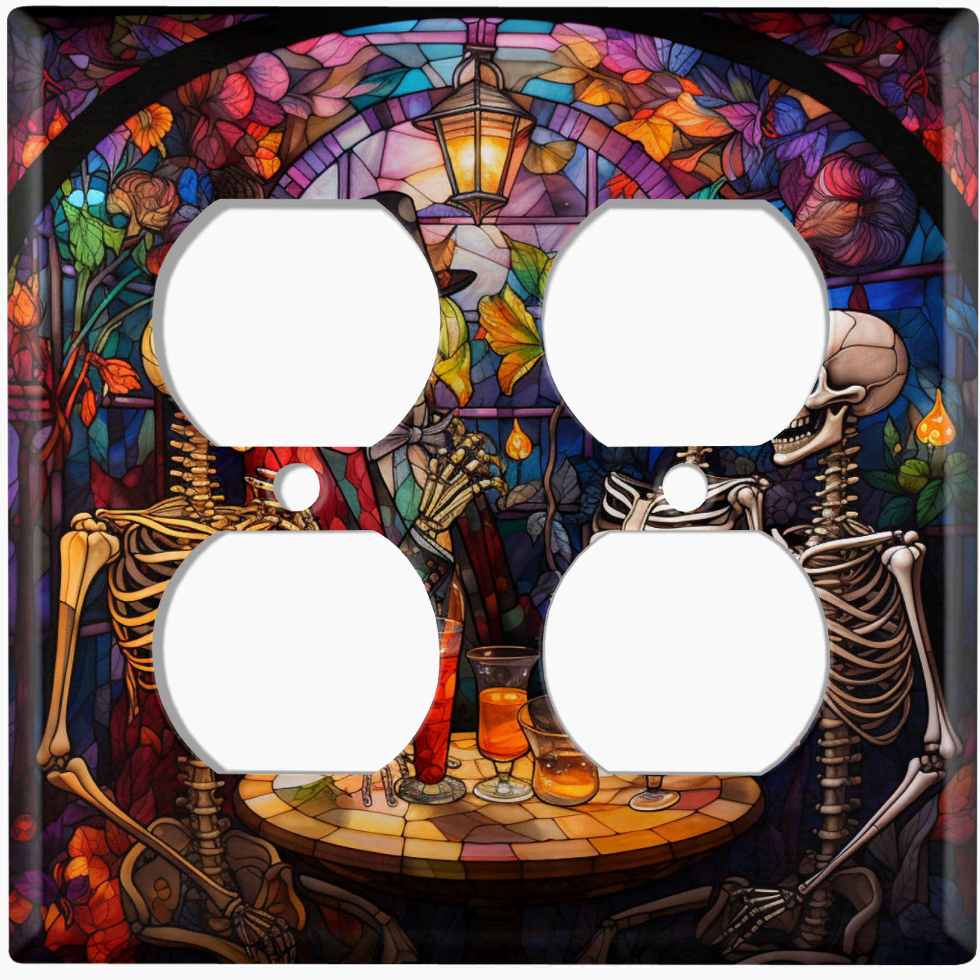 WorldAcc Metal Light Switch Plate Outlet Cover (Halloween Spooky ...