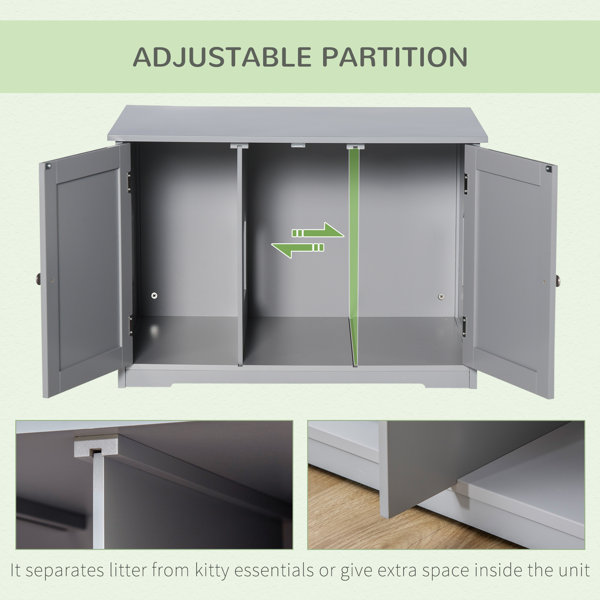 Archie & Oscar™ Khadijah Modern Cat Litter Box Enclosure With ...