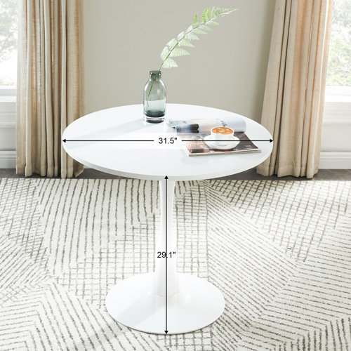 White Round Dining Tables You'll Love | Wayfair