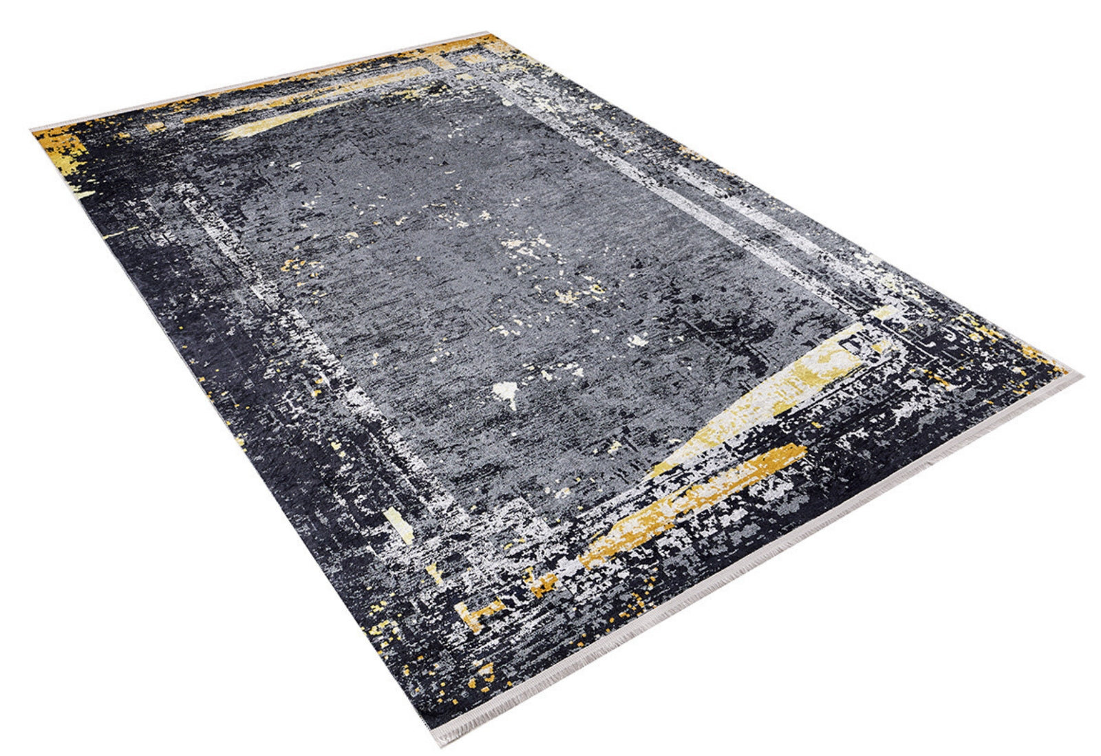 17 Stories Arabela Yellow Modern Cotton Digital Print Area Rug ...
