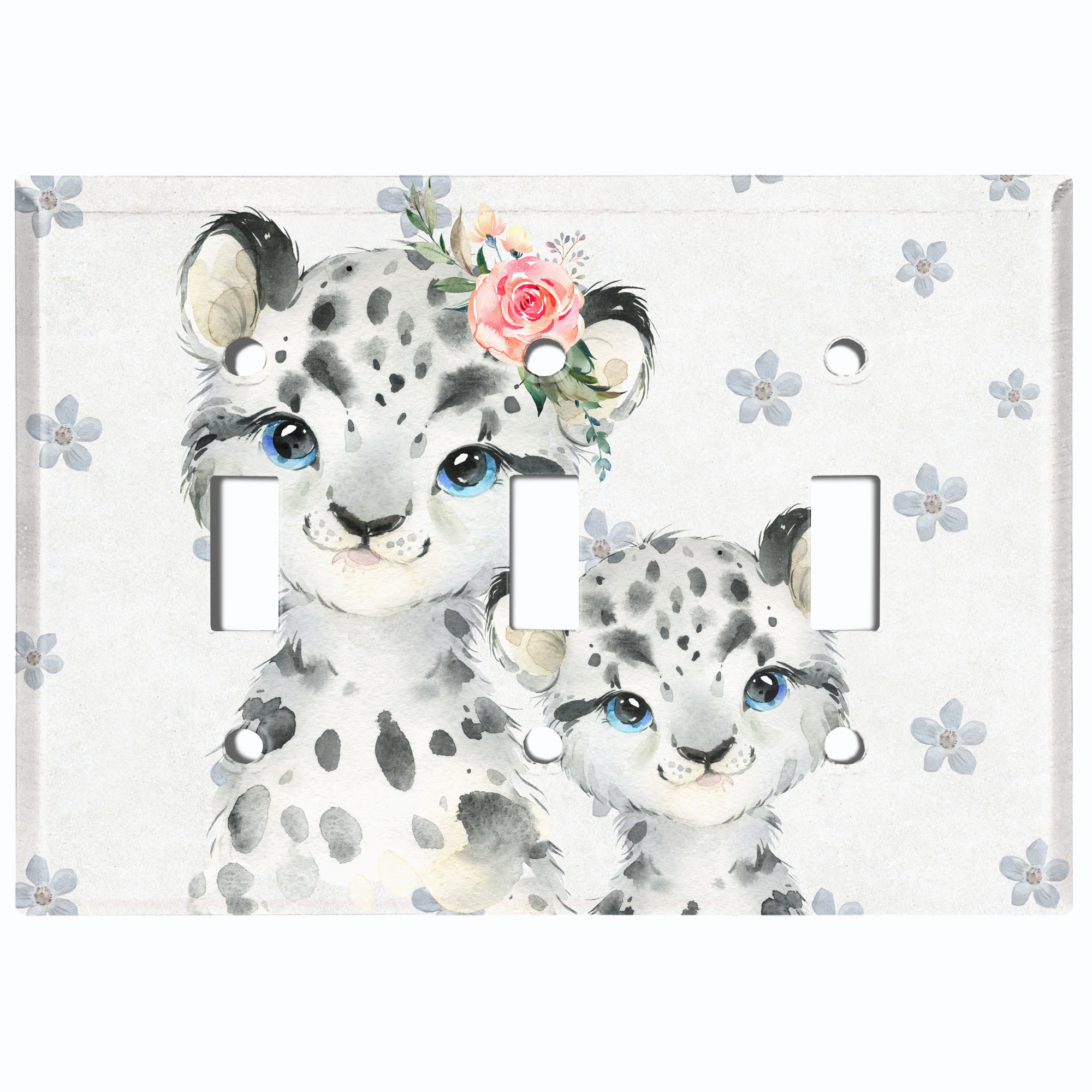 WorldAcc Metal Light Switch Plate Outlet Cover (Cute Nursery Animal ...