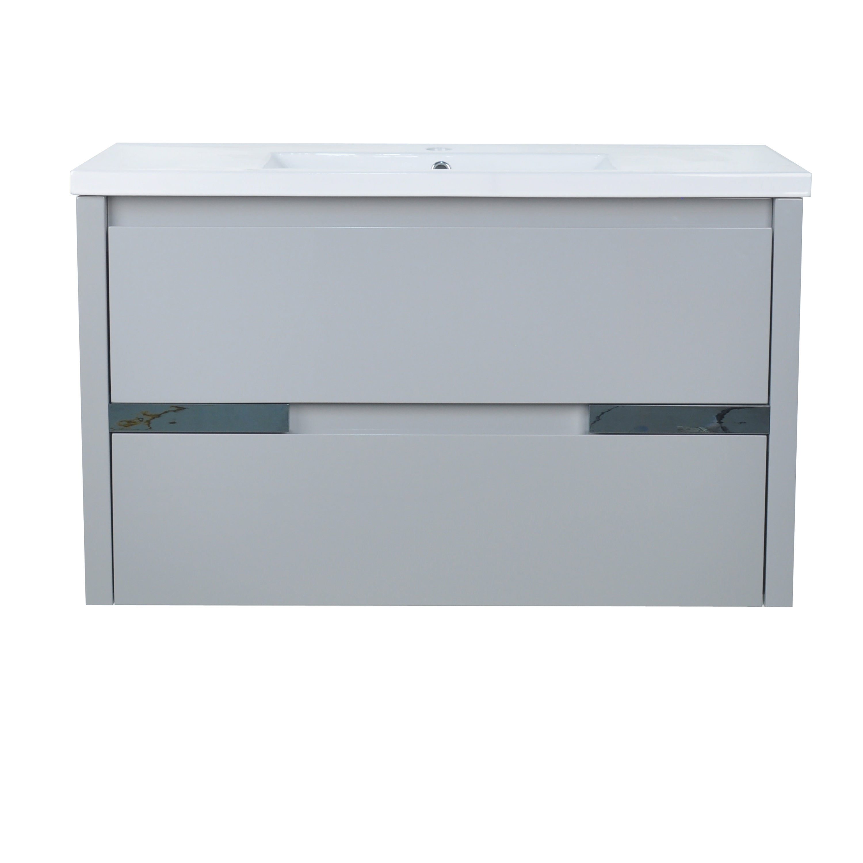 Ebern Designs Ajaylah Modo 40" Wall-Mounted Single Bathroom Vanity Set ...