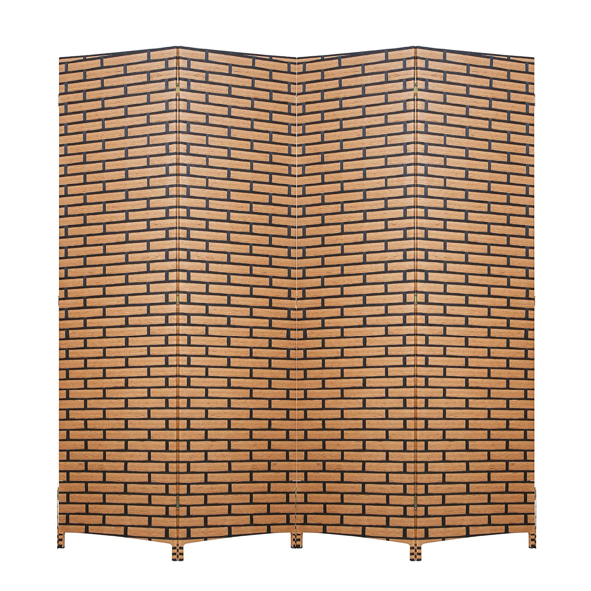 Red Barrel Studio 4 Panels Folding Wooden Screen Room Divider - Wayfair ...