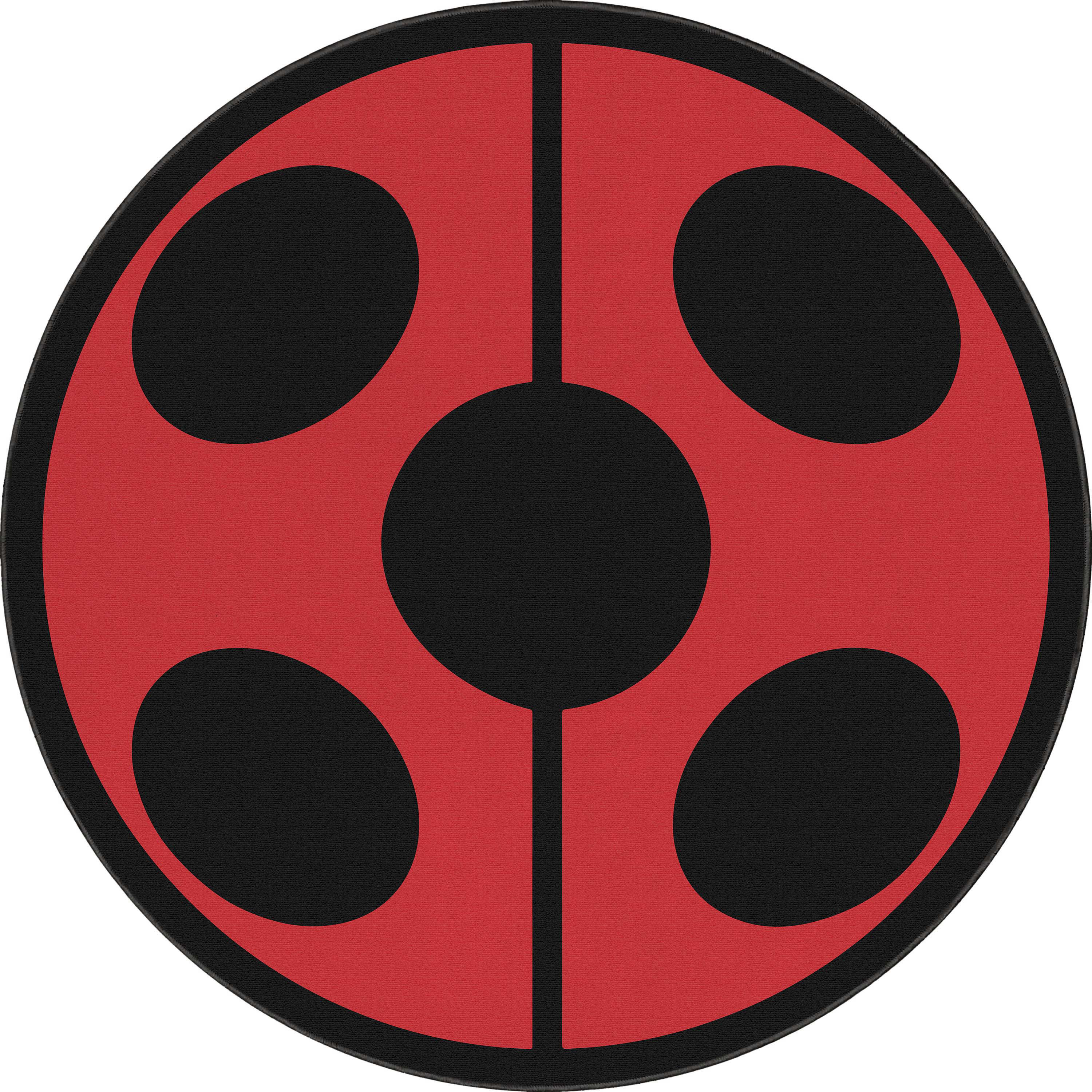 Well Woven Miraculous Ladybug Miraculous Ladybug Symbol Red Area Rug by ...