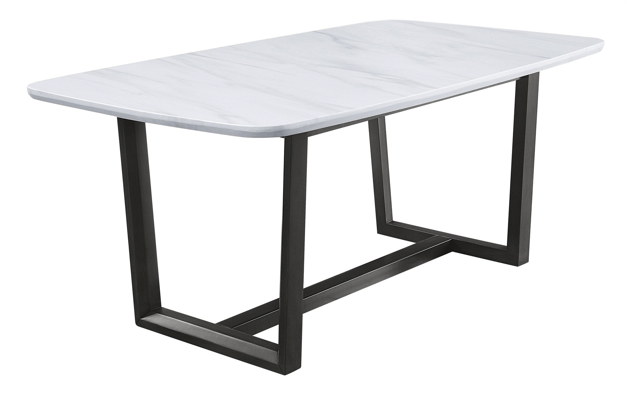 Ivy Bronx Takasha Dining Table, Marble Top & Weathered Gray Finish ...