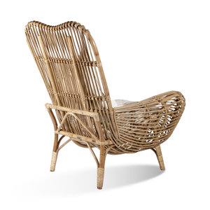 Ibolili Round Back Rattan Chair & Reviews | Wayfair