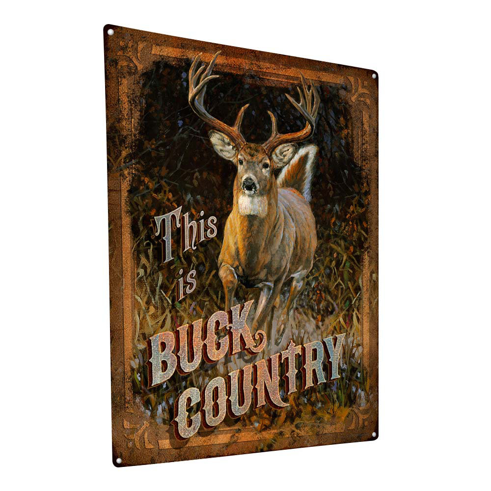 Trinx This Is Buck Country Metal Sign - Wayfair Canada