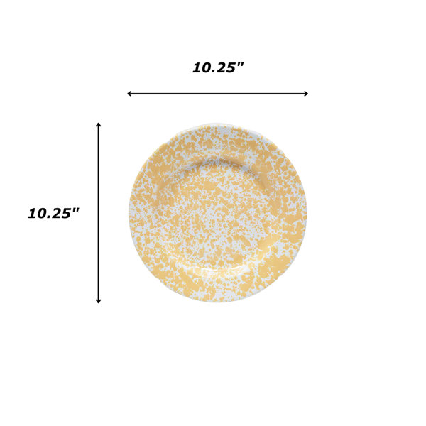 Crow Canyon Home Crow Canyon Enamelware Splatter Dinner Plates | Wayfair
