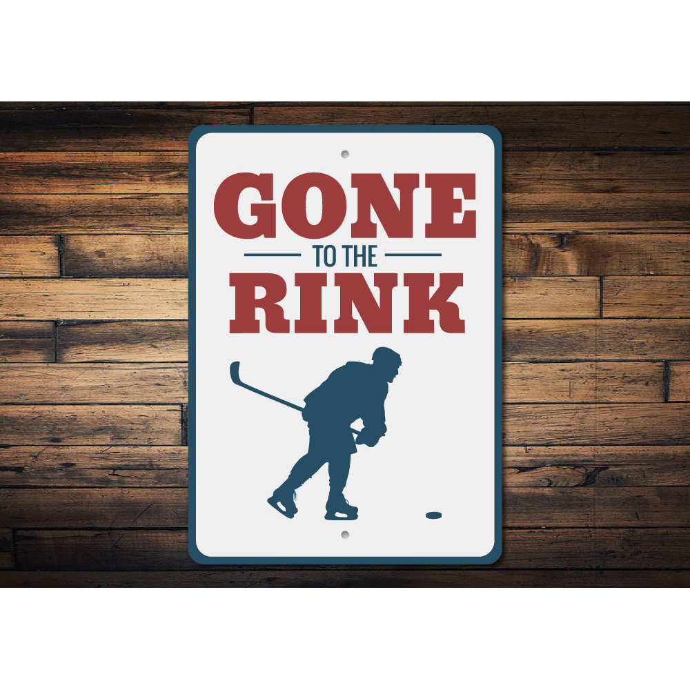 Lizton Sign Shop, Inc Gone To The Rink Aluminum Sign | Wayfair