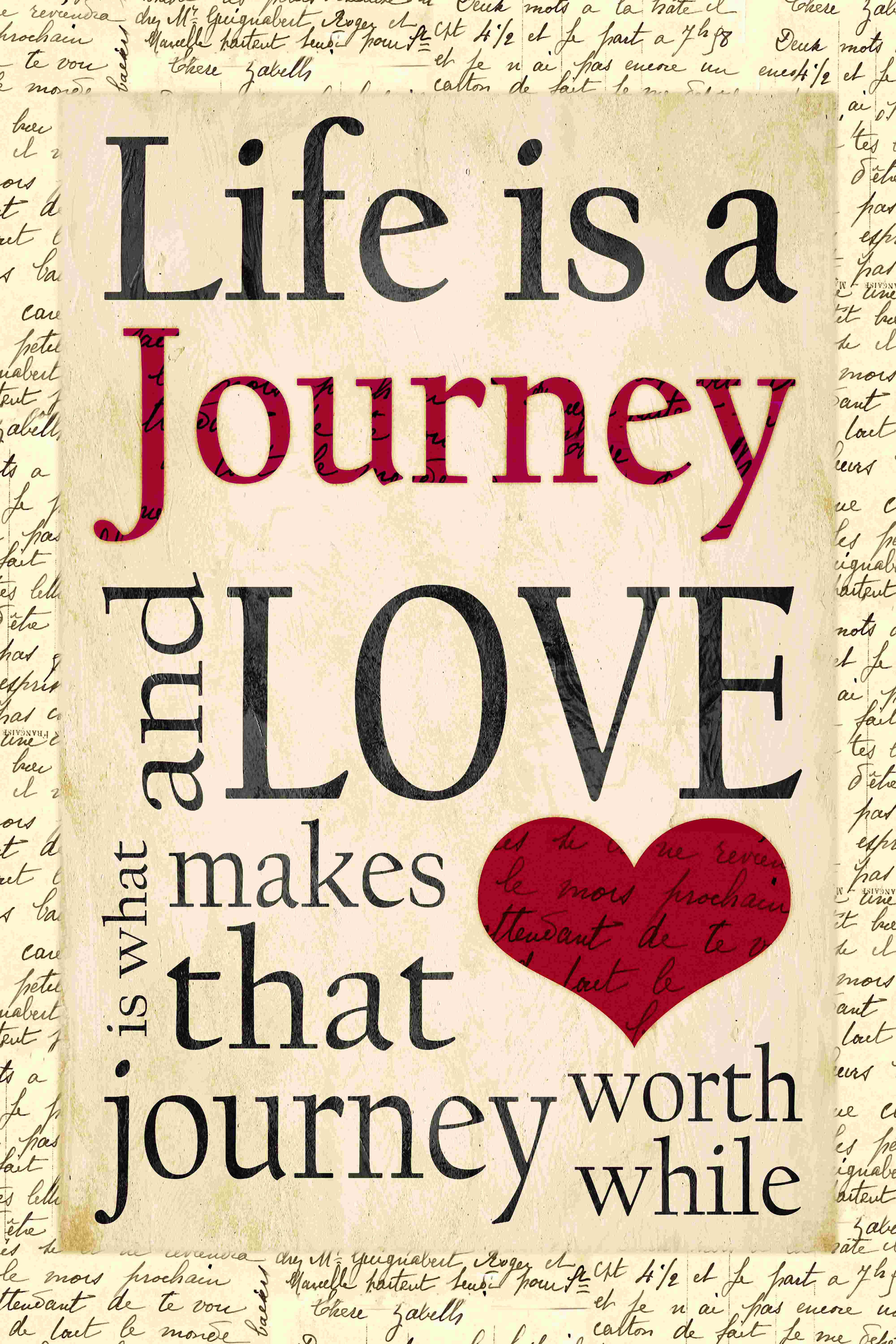 Trinx Journey Writing - Wrapped Canvas Textual Art | Wayfair