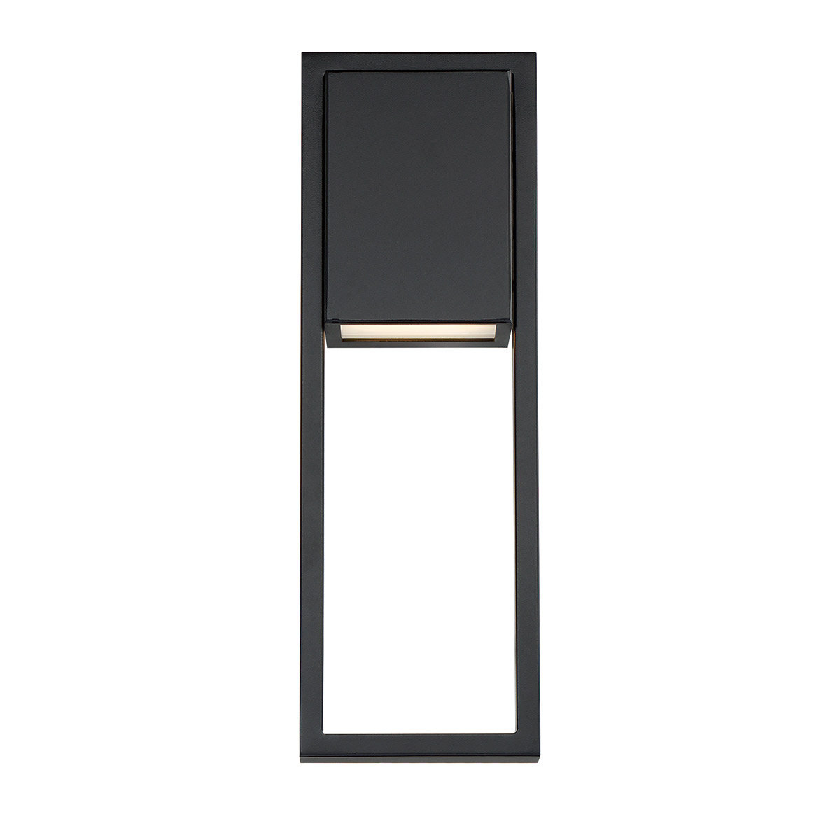dweLED Archetype Black 2 - Bulb LED Frosted Glass Outdoor Sconce ...