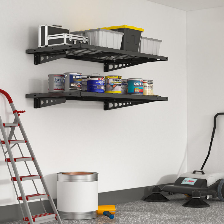 Rebrilliant Letita Wall Mounted Garage Storage Shelves & Reviews | Wayfair