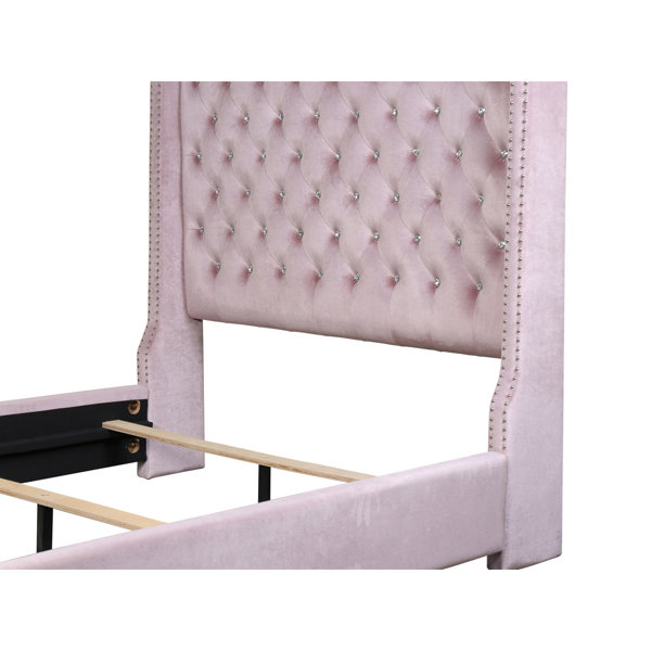 Rosdorf Park Harley-Rose Upholstered Bed | Wayfair