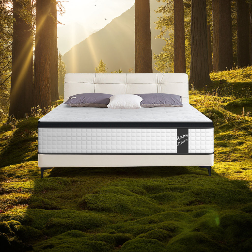 Alwyn Home 12" King Hybrid Bed - Motion Isolation Euro Top with 72-Hour ...