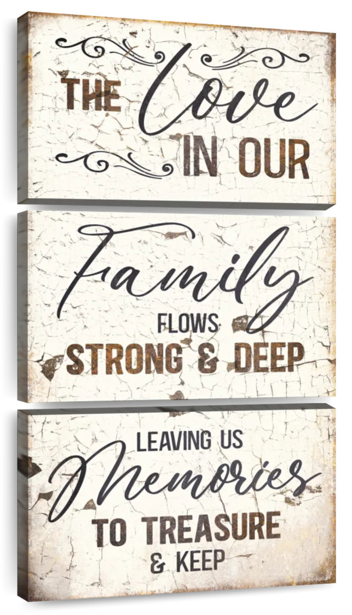 Winston Porter Love In Our Family Quote Wall Sign | Wayfair