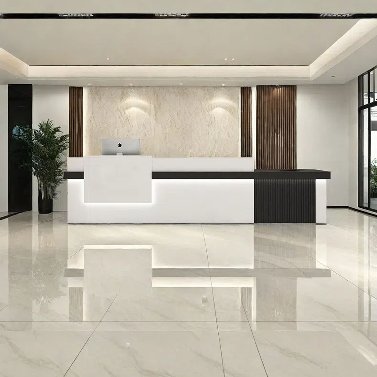 OX Art Reception Desk Style Front Desk, Checkout Counter & Computer ...