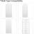 JUBEST Brushed Nickle Bi-Folding Barn Door Hardware Kit (Doors Not ...