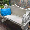 Design Toscano Neoclassical Swan Resin Outdoor Bench & Reviews | Wayfair